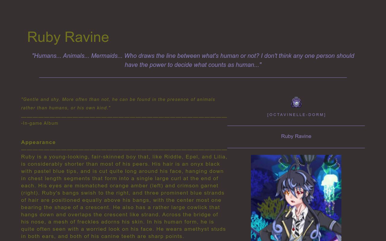 Ruby Ravine | Twisted Wonderland Wiki | Fandom | OCs